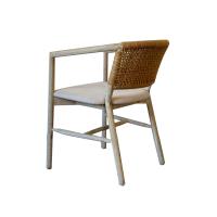 China Biodegradable Solid Wood Upholstered Dining Chairs Stable Modern High Back Dining Chairs for sale