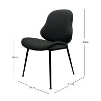 China Metal Legs Bentwood Upholstered Dining Chairs Comfort Upholstered Kitchen Chairs for sale