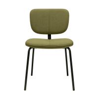 China Modern Metal Frame Upholstered Dining Chair Moisture Proof Beautiful And Stylish for sale