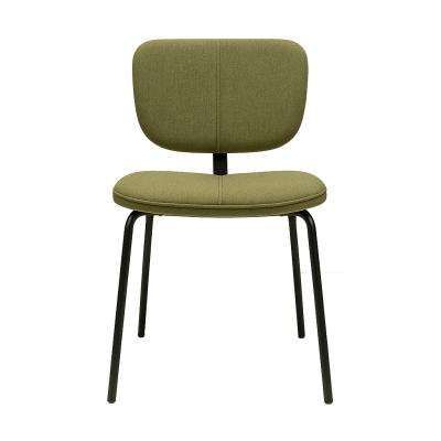 China Modern Metal Frame Upholstered Dining Chair Moisture Proof Beautiful And Stylish for sale