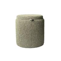 China Multi Functional Solid Wood Ottoman Upholstered Storage Ottoman With Removable Tray for sale