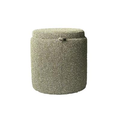 China Multi Functional Solid Wood Ottoman Upholstered Storage Ottoman With Removable Tray for sale