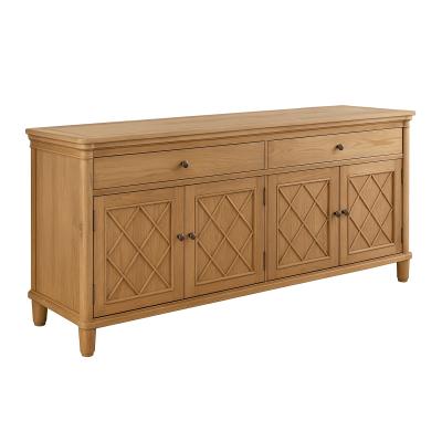 China Beautifully Solid Wood Chest Of Drawers Natural Oak Sideboard Buffet Cabinet for sale
