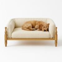 China Elegant Cozy Sherpa Pet Bed Easy Cleaning Removable Cover For Dogs And Cats for sale