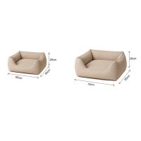 China High Security Wooden Pet Beds Soft Plush Dog Cat Wooden Pet Sofa Relaxation for sale