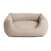 China High Security Wooden Pet Beds Soft Plush Dog Cat Wooden Pet Sofa Relaxation for sale