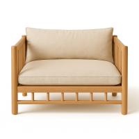China Mid Century Wooden Platform Dog Bed Easy Cleanup With Removable Cushion for sale
