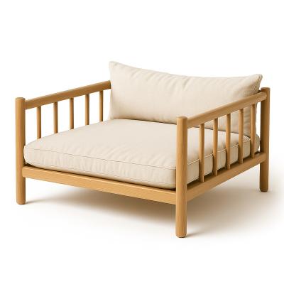China High Stability Solid Wood Dog Bed Space Airy Stylish Warmth And Cleanliness for sale