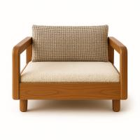 China Mid Century Wooden Pet Beds Lightweight Cat Lounge Chair Easy Cleanup for sale