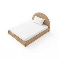 China Arch Headboard Wooden Dog Bed Warmth And Hygiene With Elevated Design for sale