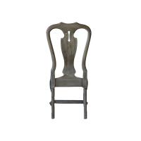 China French Vintage Carved Dining Chair with Upholstered Seat for sale