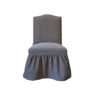 China Skirted Slipcover Dining Chair with Upholstered Seat and Back for sale
