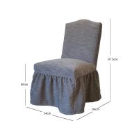 China Skirted Slipcover Dining Chair with Upholstered Seat and Back for sale