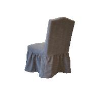 China Skirted Slipcover Dining Chair with Upholstered Seat and Back for sale