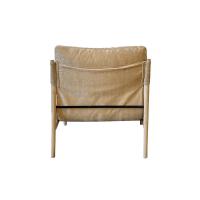 China Breathable Comfort Indoor Modern Wood Lounge Chair With Velvet Cushions for sale