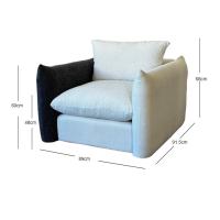 China Bedroom Modern Swivel Lounge Chair Soft Easy Movement And Flexible Positioning for sale