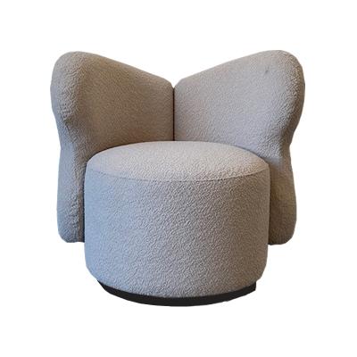 China Butterfly Upholstered Swivel Armchair Stylish Comfortable For Living Rooms for sale