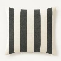 China Black & Ivory Bold Stripe Decorative Pillow with 55%Linen 45%Viscose Cover and 10 Pieces per Box for sale