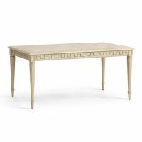 China French Style Carved Solid Wood Dining Table with 160×90×76 cm Dimensions for Elegant Dining Spaces for sale