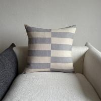 China Reversible Throw Pillow with 55% Linen 45% Viscose Cover and 100% Feather Filling – Modern Accent Cushion for sale