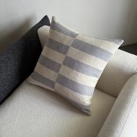 China Reversible Throw Pillow with 55% Linen 45% Viscose Cover and 100% Feather Filling – Modern Accent Cushion for sale