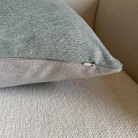 China Reversible Throw Pillow with 100% Cotton Cover and Feather Insert – 18 Inch Dual-Sided Cushion for Sofa for sale