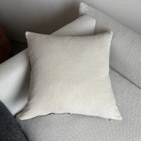 China Reversible Black White Striped Throw Pillow with 55% Linen 45% Viscose Cover and 100% Feather Filling for sale