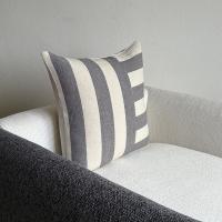 China Reversible Throw Pillow with 55%Linen 45%Viscose Cover and 100% Feather Insert – 45x45cm Decorative Pillow for sale