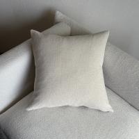 China Reversible Throw Pillow with 55%Linen 45%Viscose Cover and 100% Feather Insert – 45x45cm Decorative Pillow for sale