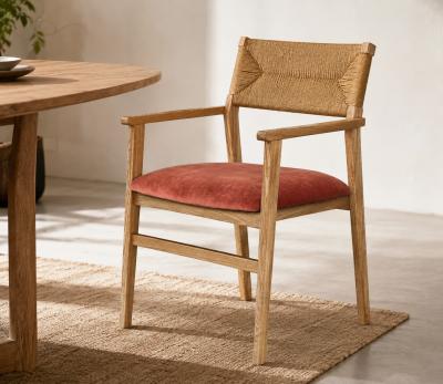 China WOVEN ROPE BACK DINING ARMCHAIR CYC-007 for sale