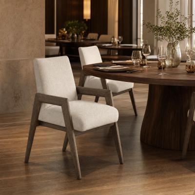 China High-Back Solid Wood Upholstered Armchair CYC-018 for sale