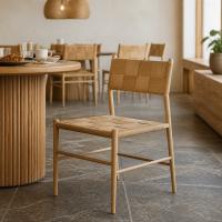 China Woven Solid Wood Dining Chair CYC-010 for sale