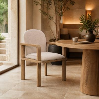 China SOLID WOOD UPHOLSTERED ARMCHAIR CYC-023 for sale