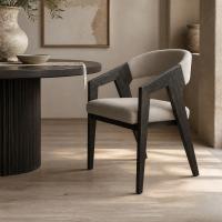 China Curved Back Upholstered Dining Armchair CYC-025 for sale