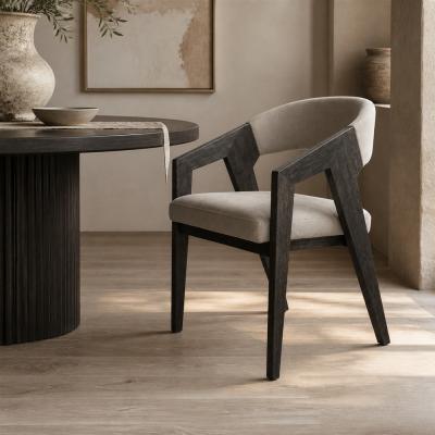 China Curved Back Upholstered Dining Armchair CYC-025 for sale