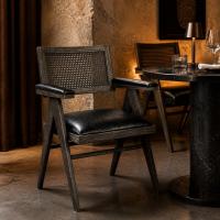 China Dark Wood Cane Back Dining Armchair  CYC-031-LE for sale