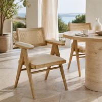 China Natural Cane Back Dining Armchair CYC-031-NTL for sale