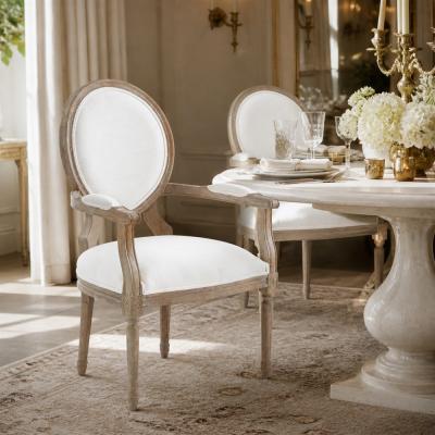 China Vintage French French Oval Back Upholstered Armchair  CYC-034 for sale