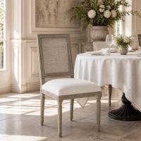 China French Rectangular Cane Back Dining Chair  CYC-037-CB for sale