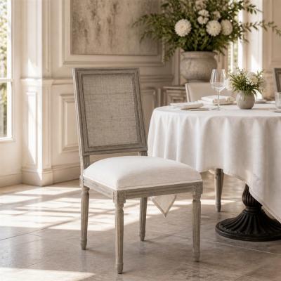 China French Rectangular Cane Back Dining Chair  CYC-037-CB for sale