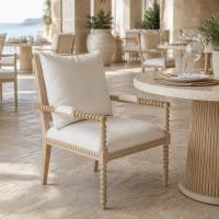 China French Coastal Cane-Back Dining Armchair CYC-046 for sale