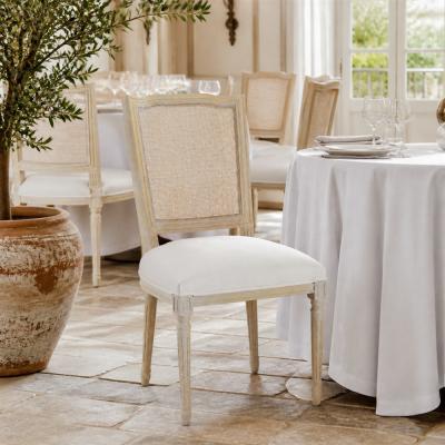China French Cane-Back Upholstered Dining Chair CYC-048 for sale
