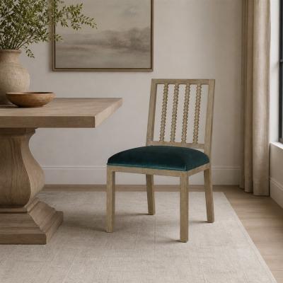 China Bobbin Spindle Back Upholstered Dining Chair CYC-053 for sale