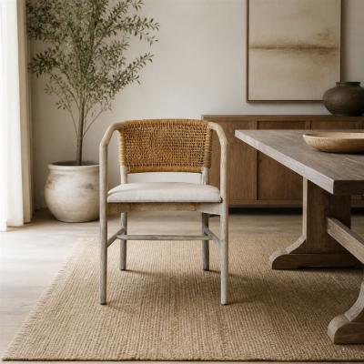 China Woven Rattan Back Dining Armchair CYC-059 for sale
