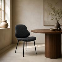 China Curved-back Upholstered Dining Chair BW-504 for sale