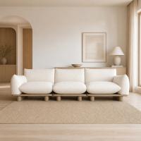 China Scandinavian Modular 3-Seater Boucle Sofa with Solid Wood Base SF-001 SET for sale