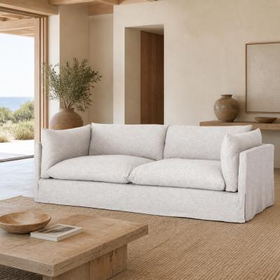 China Coastal Contemporary 3-Seater Slipcovered Sofa SF-004 for sale