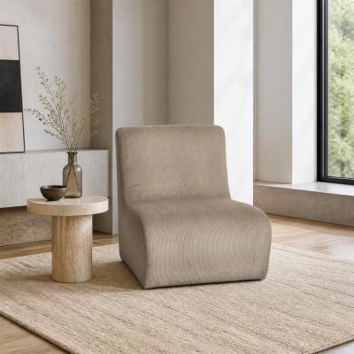 China Modern Armless Corduroy Accent Chair, Single Seat – LG-5009 for sale