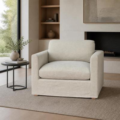 China Contemporary Wide Lounge Accent Chair, Single Seat – LG-5010 for sale