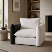 China Contemporary Two-Tone 1-Seater Metal-Base Swivel Chair TR-H003 for sale